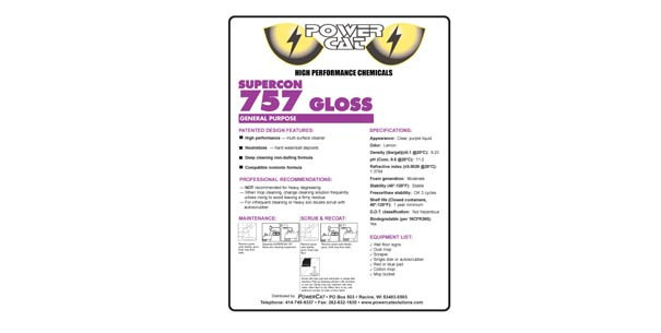 Power Cat 757 General Purpose Cleaner - Carolina Industrial Equipment (CIE)