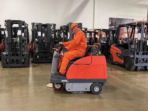 PowerBoss Apex 47 Sweeper - Carolina Industrial Equipment (CIE)